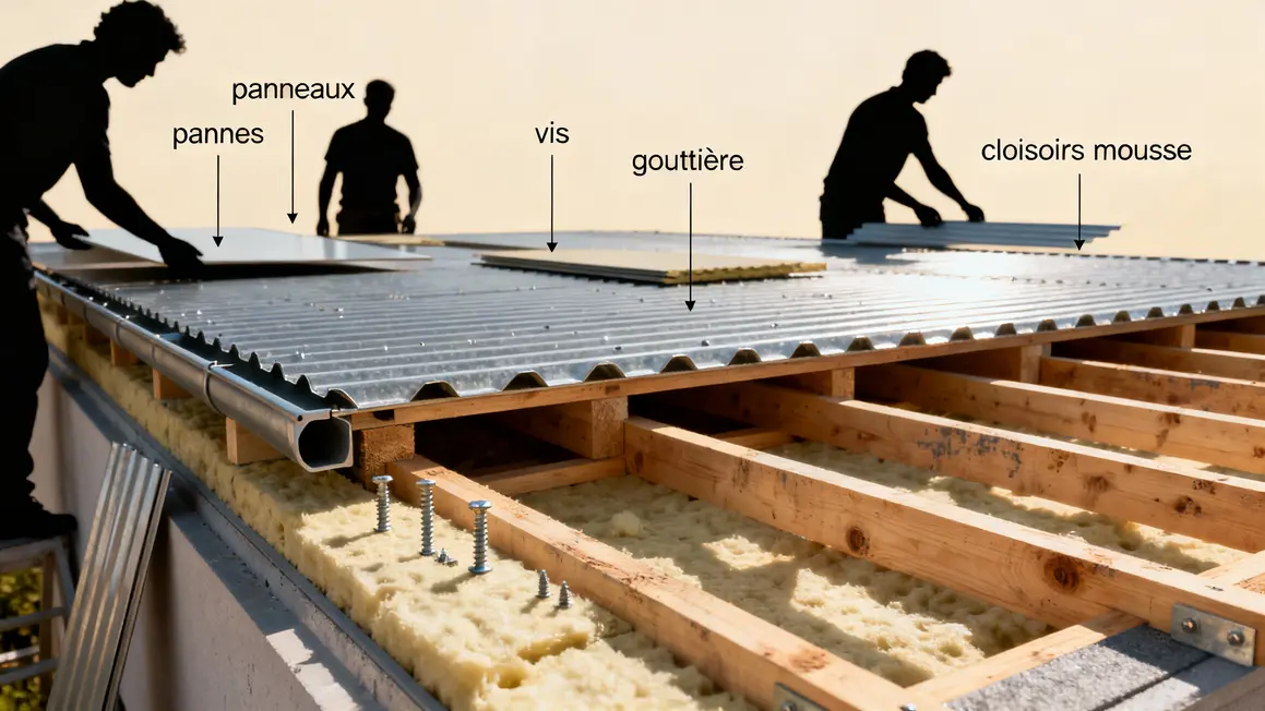 Toit plat bac acier : schémas essentiels et points clés pour une ...